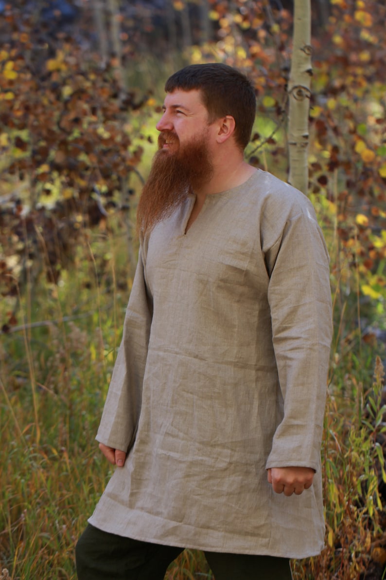 Natural Linen Viking Age Tunic - Etsy