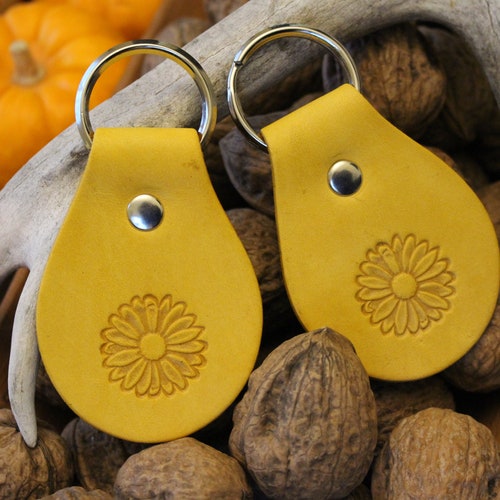Yellow Sunflower Keychain - Etsy
