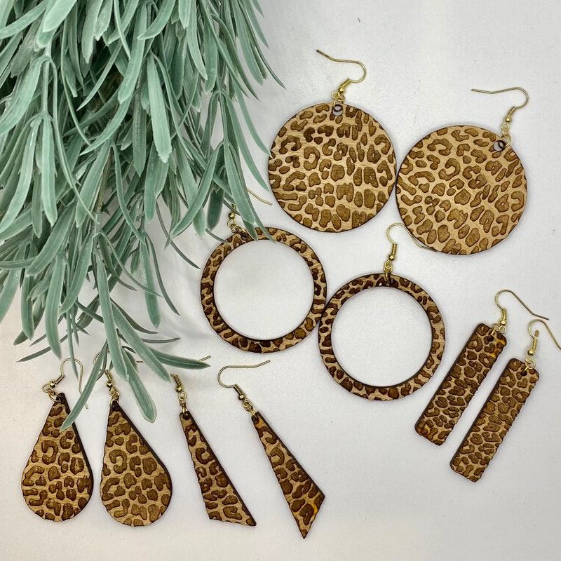 Earrings Leopard - Etsy