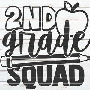 2nd Grade SVG Bundle Second Grade Shirt Print SVG Cut Files Commercial ...