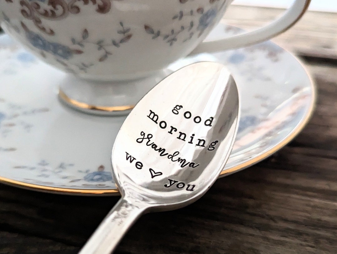 Good Morning Grandma, Personalized Spoon for Grandma, Christmas Gift ...