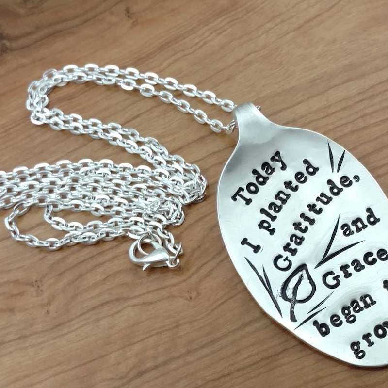 Gratitude Necklace - Etsy