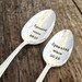 Spooning Since, Hand Stamped Silver Plated Spoon, Anniversary Spoon ...