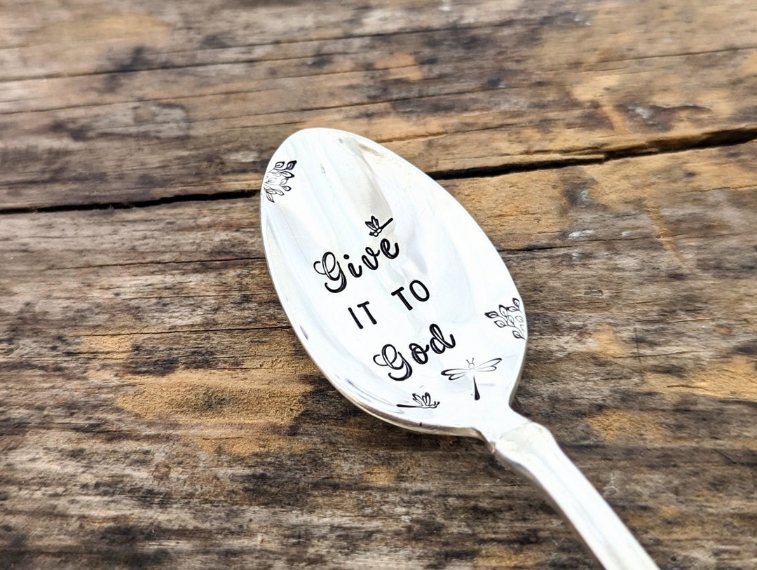 Give It to God, Daily Affirmationa, Coffee Spoon, Serving Spoon, Gift ...