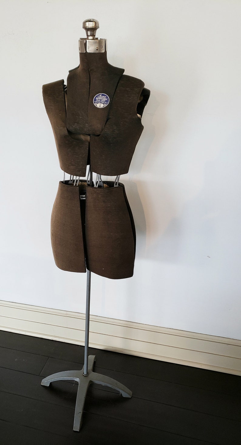 FREE SHIP Vintage Acme Mannequin Sewing Dress Form Adjustable Body Size ...