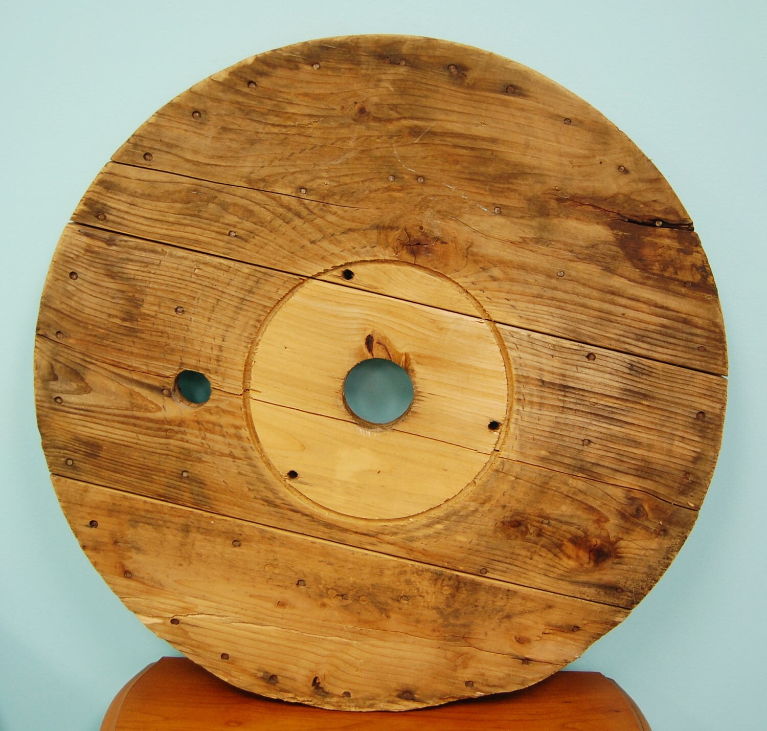 FREE SHIP Vintage Spool Sign 'macwhyte Wire Rope' - Weathered White ...