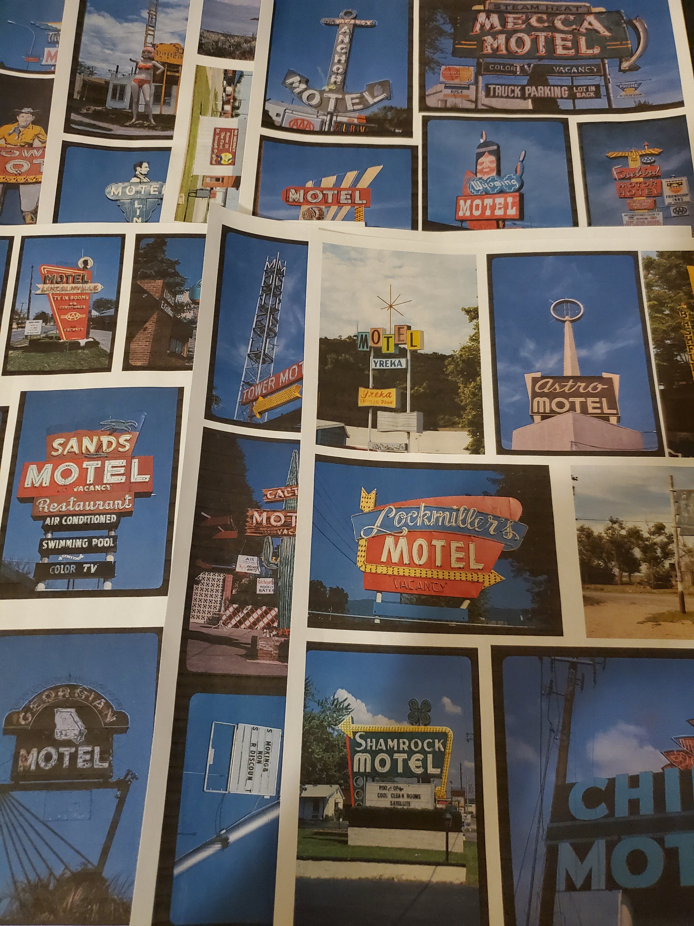 Digital Collage Sheet Motel Signs, Vintage Motel Signs, Vintage Travel ...