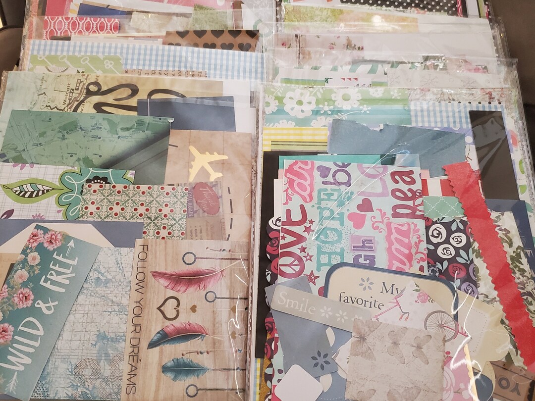 Scrap Paper Bundle for Collage, Paper Crafting, Junk Journal, Altered ...