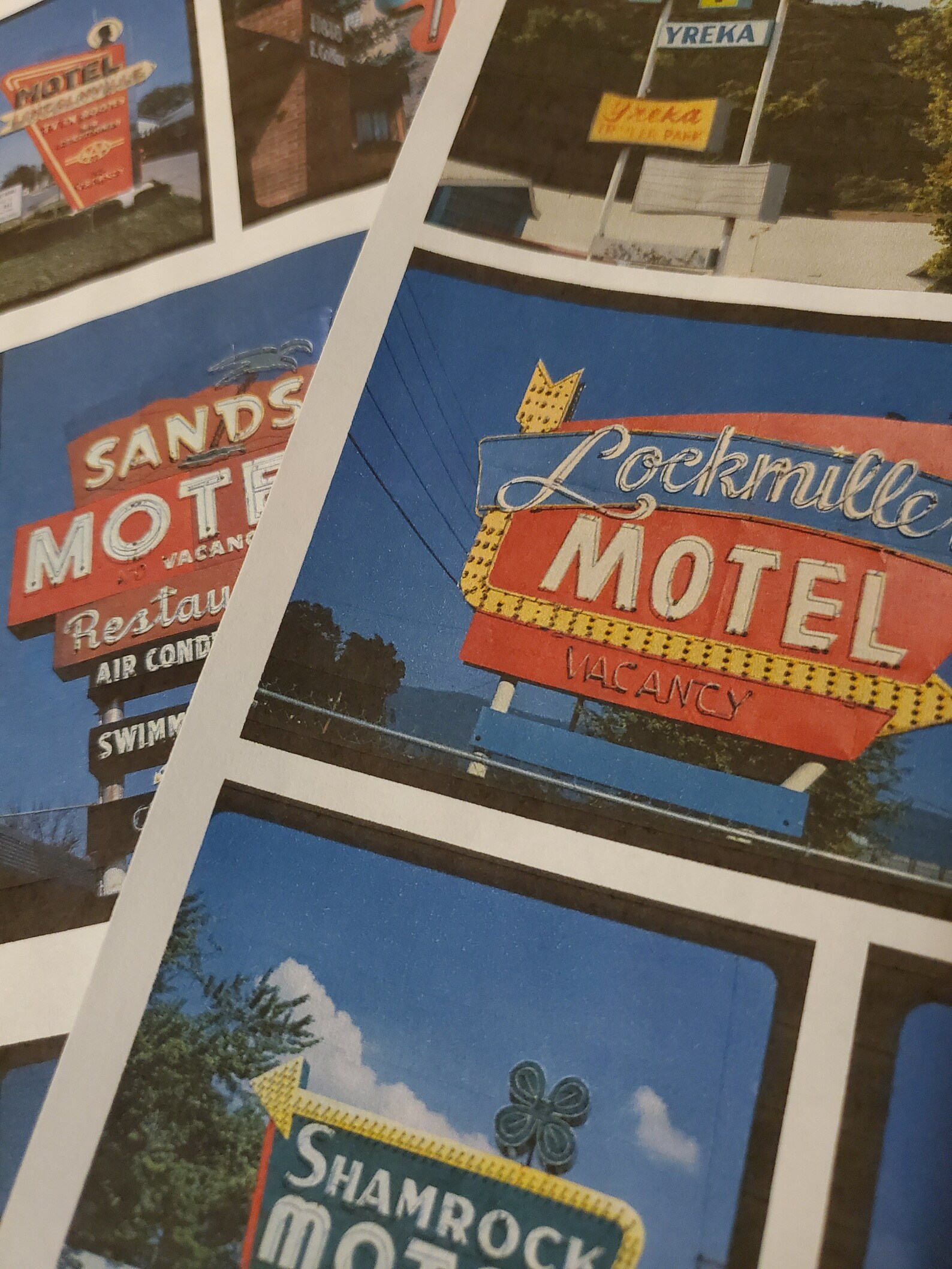 Digital Collage Sheet Motel Signs, Vintage Motel Signs, Vintage Travel ...