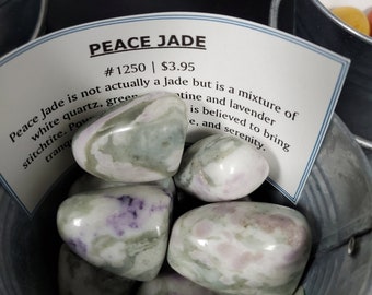 Peace Jade Stone - Etsy