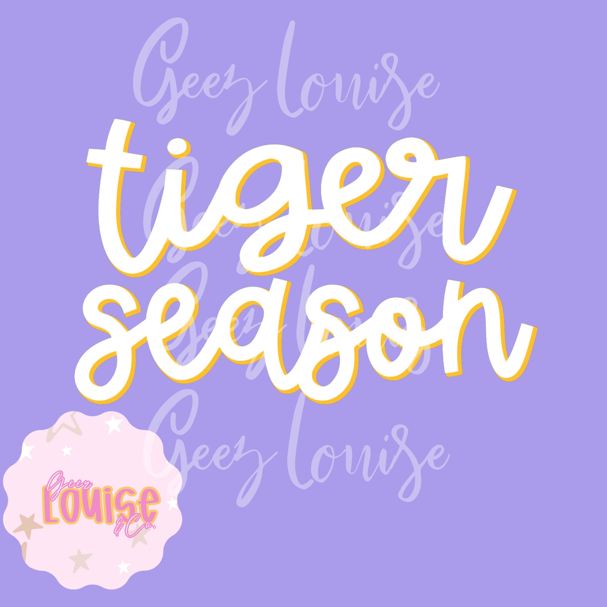 Tiger Season LSU Tiger PNG Baseball Football Digital File Only - Etsy