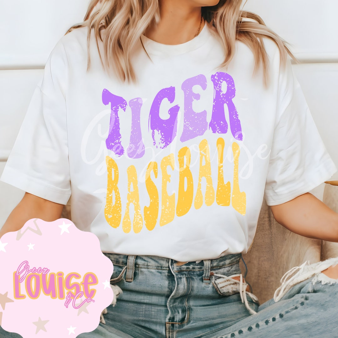Tiger Baseball Distress PNG Digital Print Custom Orders - Etsy