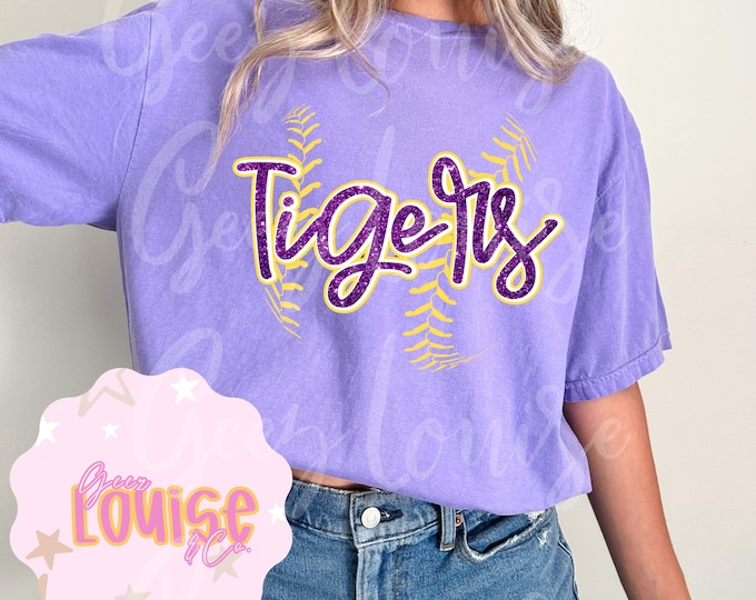 TIGERS Baseball Softball Tshirt Design Png Digital File Only - Etsy