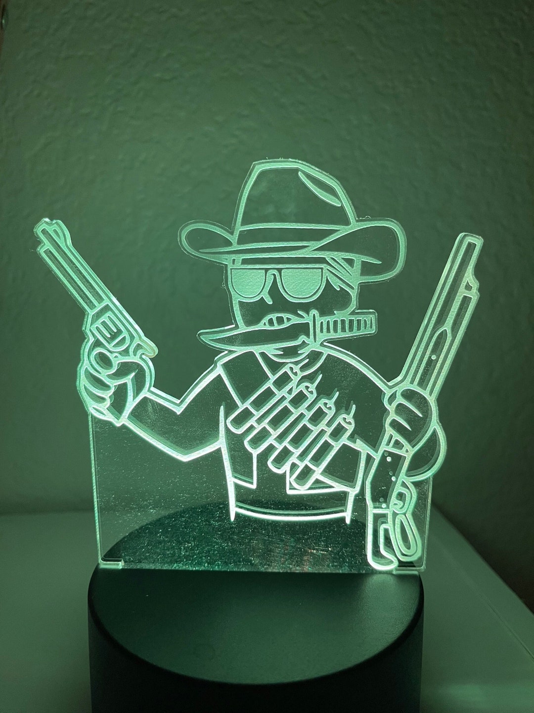Cowboy Perk Light up Acrylic Sign - Etsy