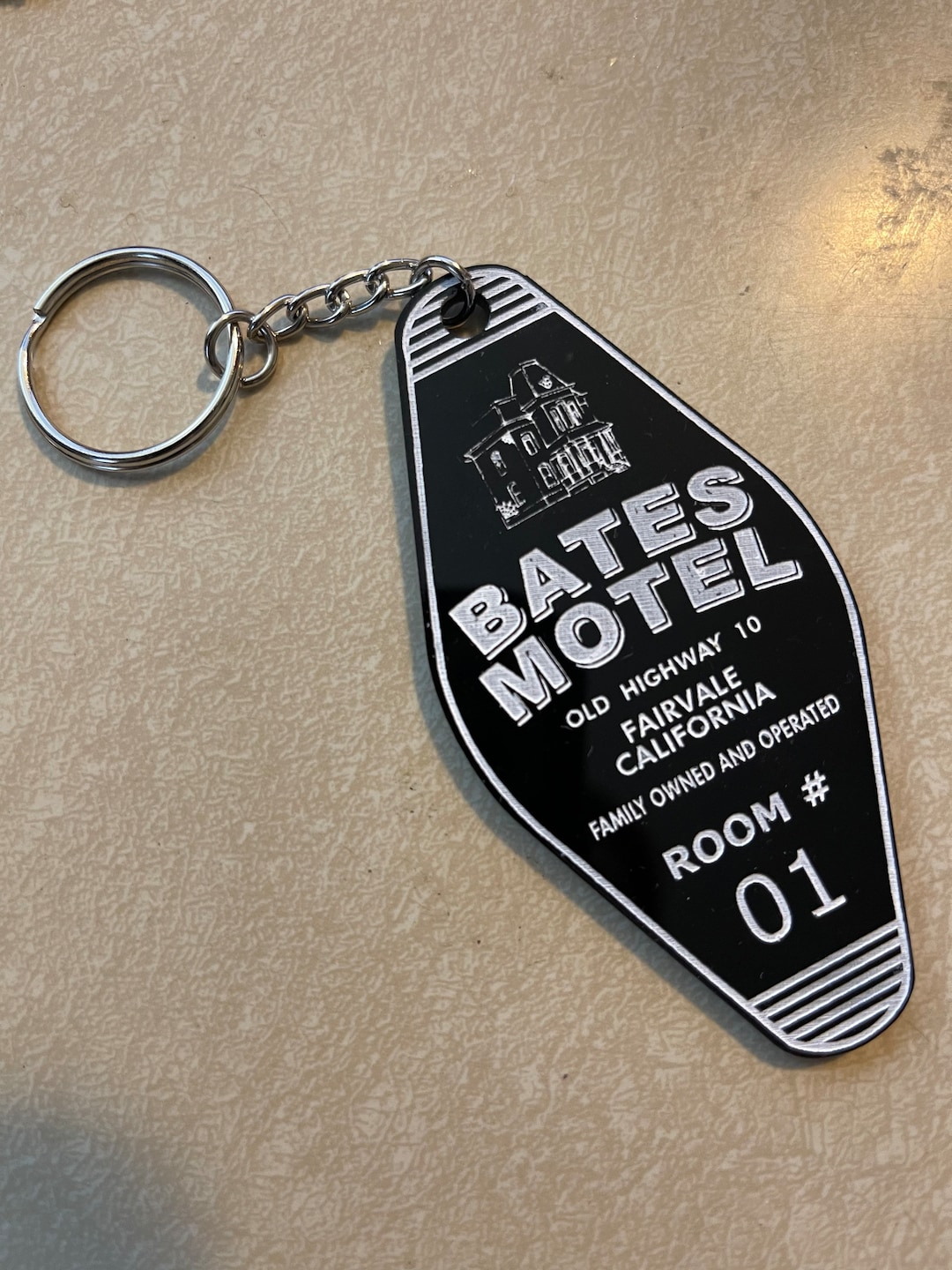 The Bates Motel Room Keychain - Etsy