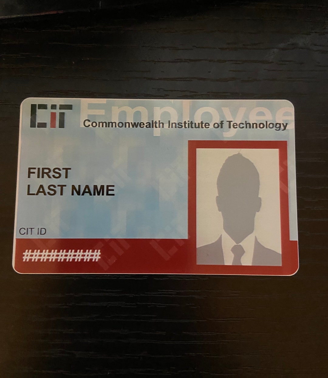 The Commonwealth Institute of Technology Employee Badge Cosplay Prop - Etsy