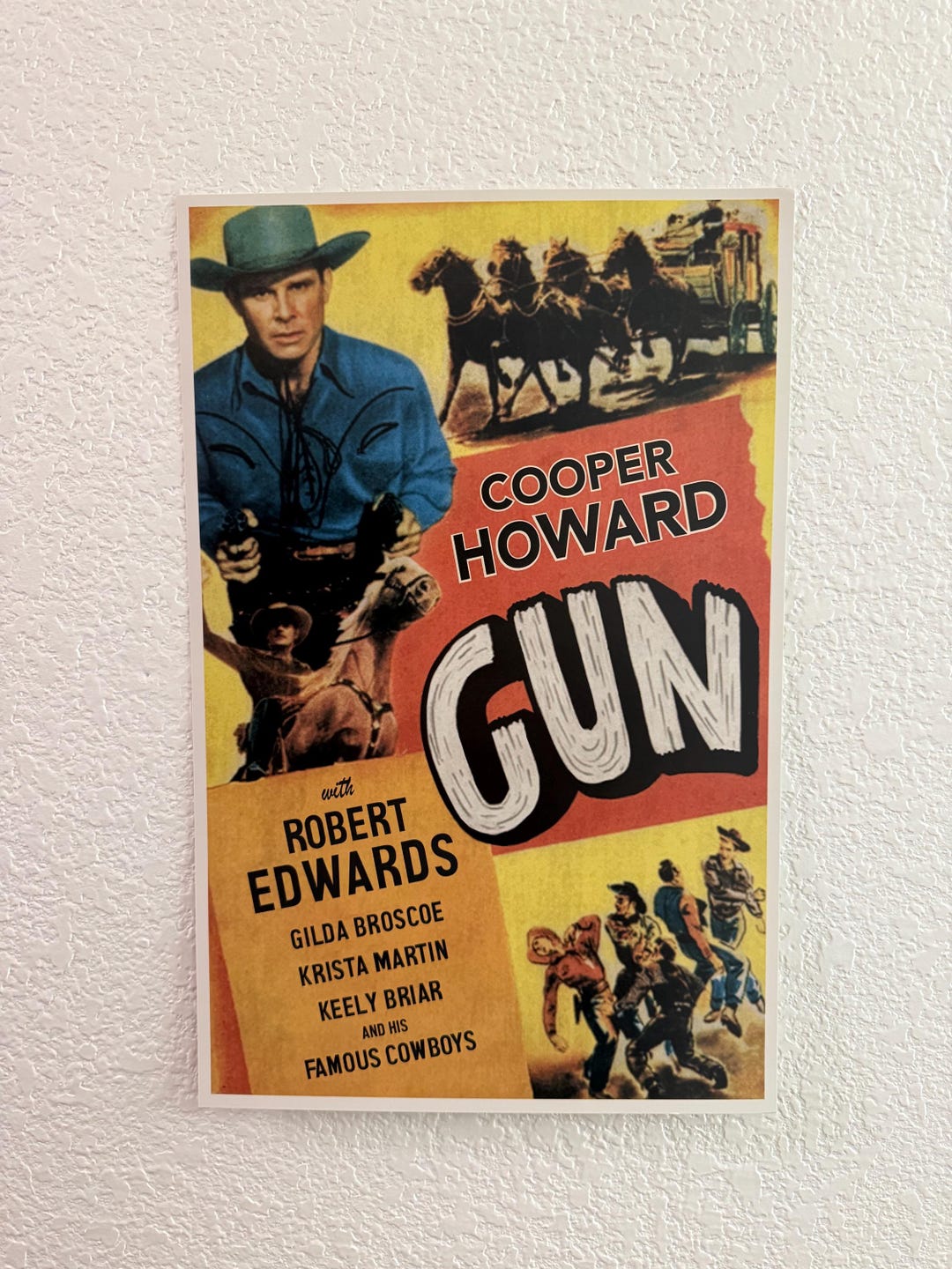 Cooper Howard “gun” Movie Poster- Fallout 76/TV - Etsy