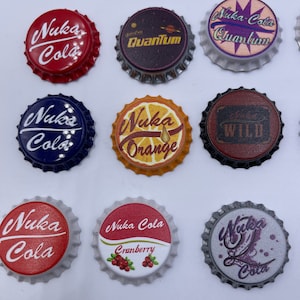 Nuka Cola Bottle Caps Multiple Varieties - Fallout - Etsy