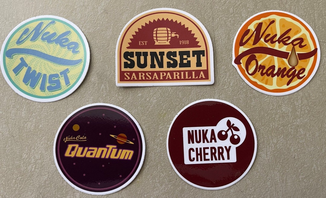 Nuka Cola Variant Sticker Set - Fallout - Etsy