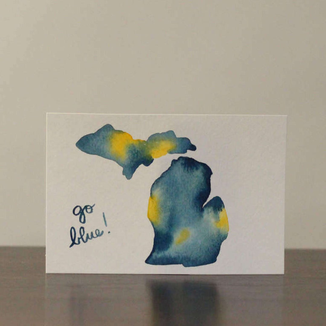Michigan Watercolor Painting- Original - Etsy
