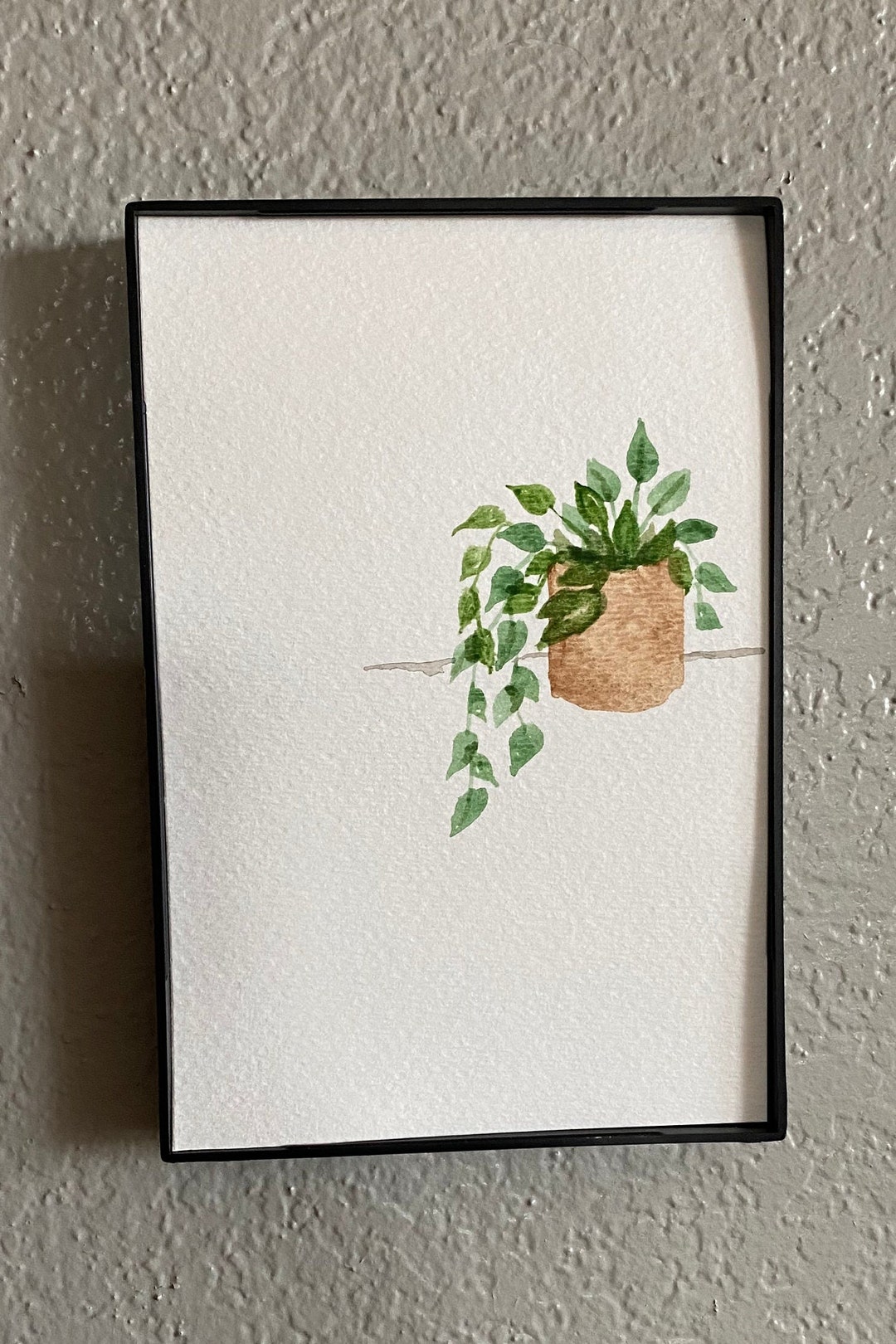 Pothos Watercolor Painting- Original - Etsy