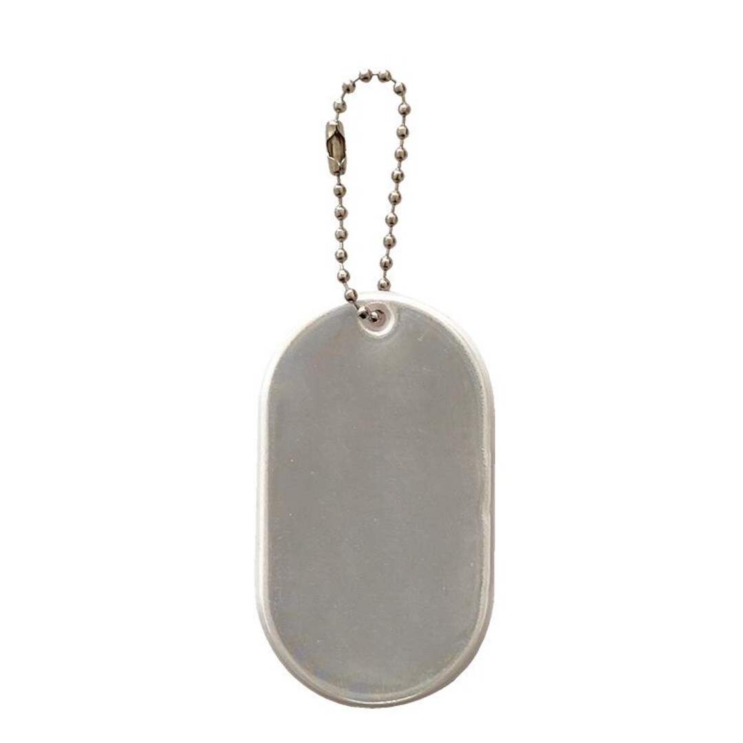 Reflective Key Ring, Reflect Pvc Key Tag, Oval Pvc Key Chain. - Etsy