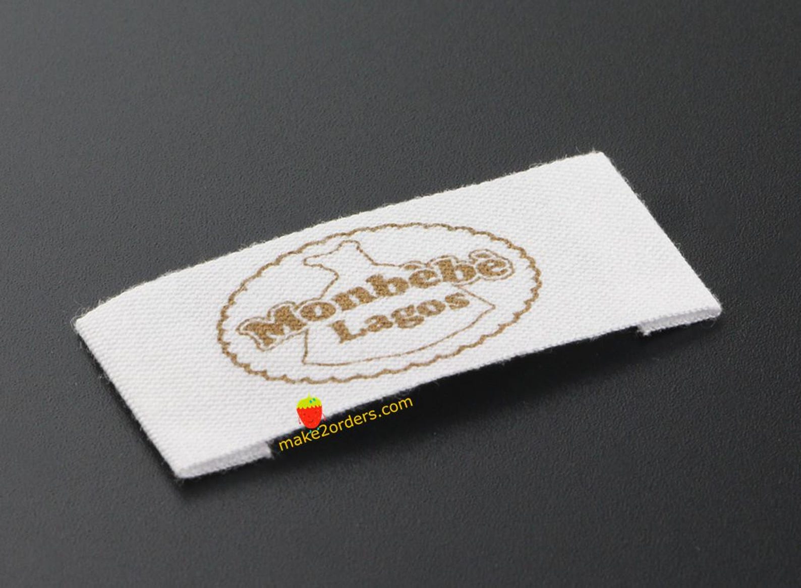 Custom Cotton Labels, Cotton Logo Label, Custom Cotton Care Labels ...