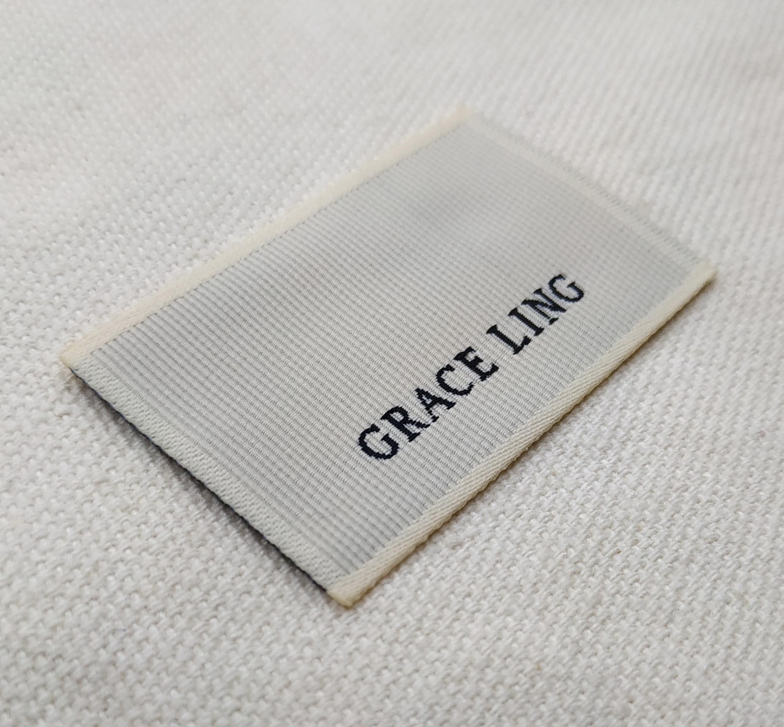 Custom Made Woven Clothing Label Woven Textured Tag Textured Fabric ...
