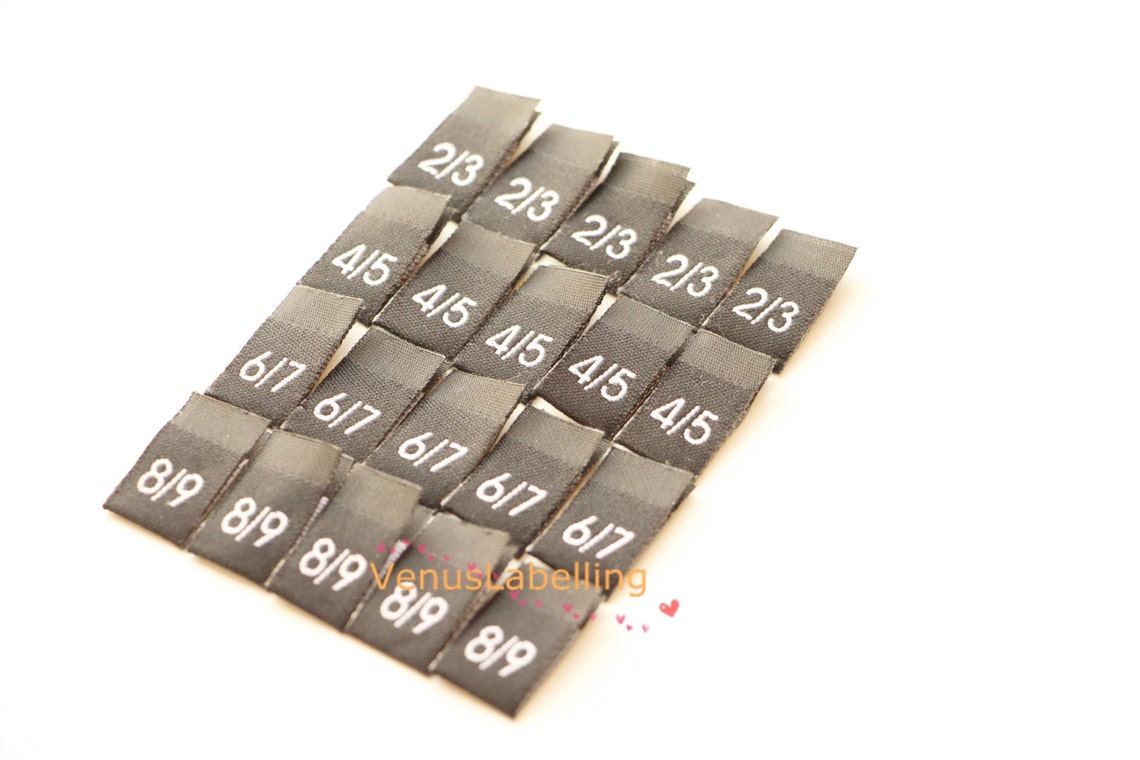 350 Free Post Pip Labels Neck Labels Woven Tags Personal - Etsy
