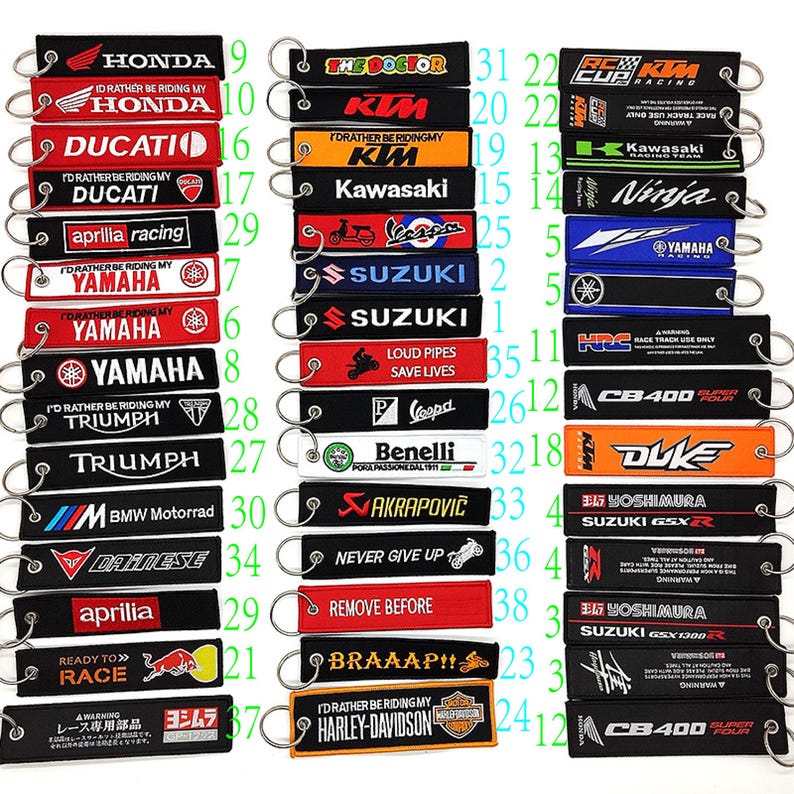 Motor Bike Keyring Motorcycle Key Tag Motor Key Chain Motor Key Tag ...