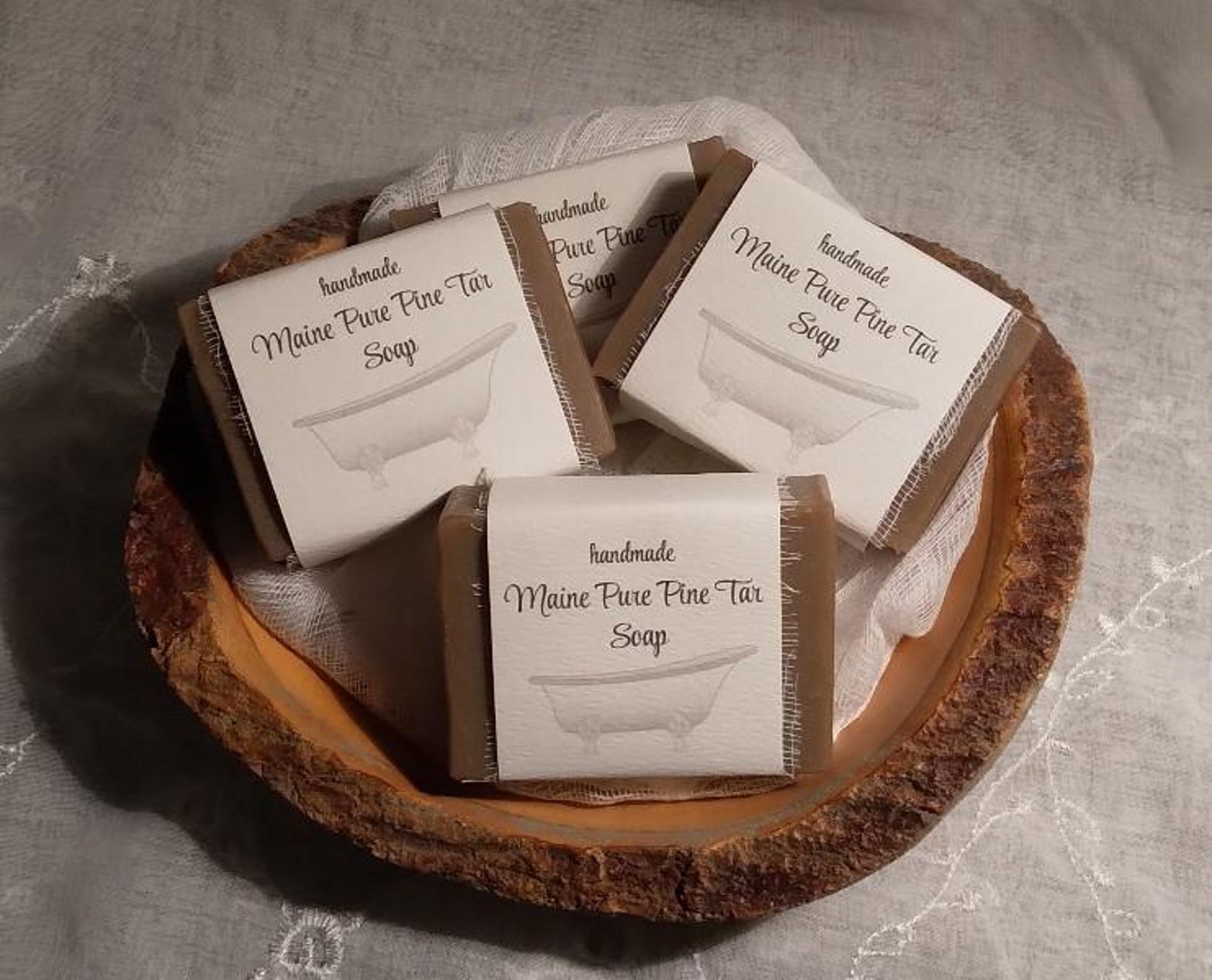 Pure Pine Tar Soap Bars - Maine Pine Tar Soap Bars - Pure Pine Tar Soap ...