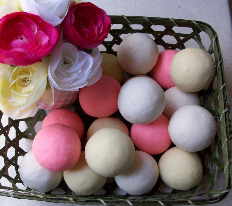 Colorful Soap Balls - Handmade Soap Balls - Pink Soap Balls - Yellow ...