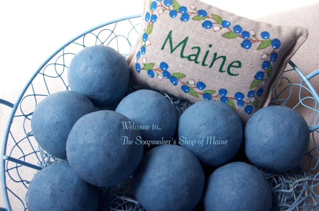 Wild Maine Blueberry Soap Balls - Blue Soap Balls - Soap Balls - Round ...