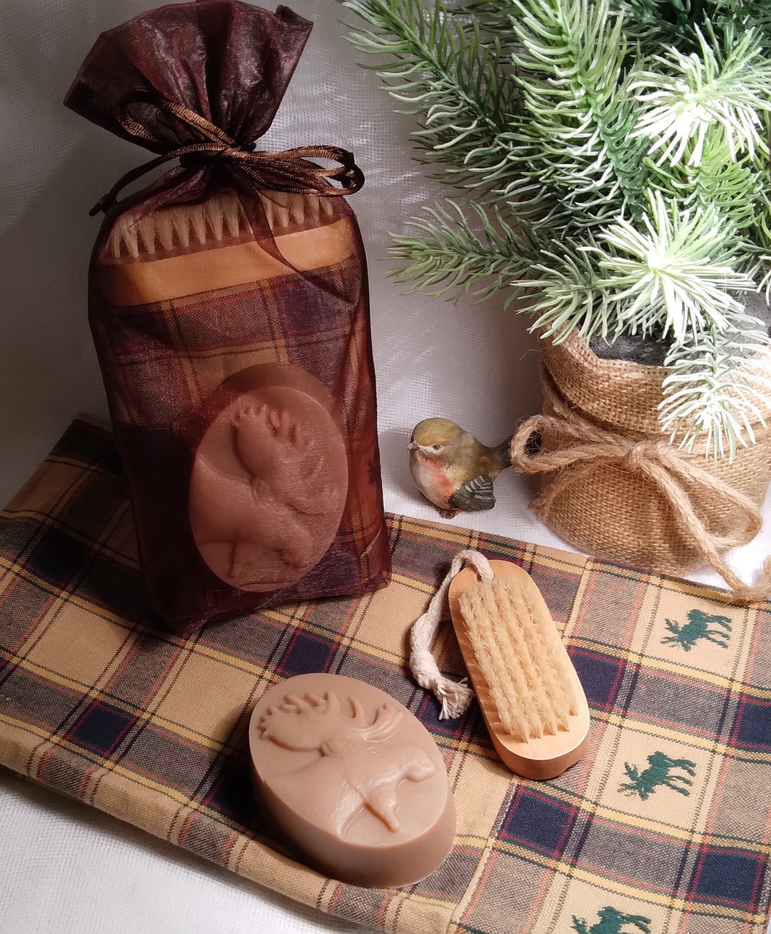 Maine Moose Pine Tar Soap Gift Handmade Soap Gift Handmade Soap Favor ...