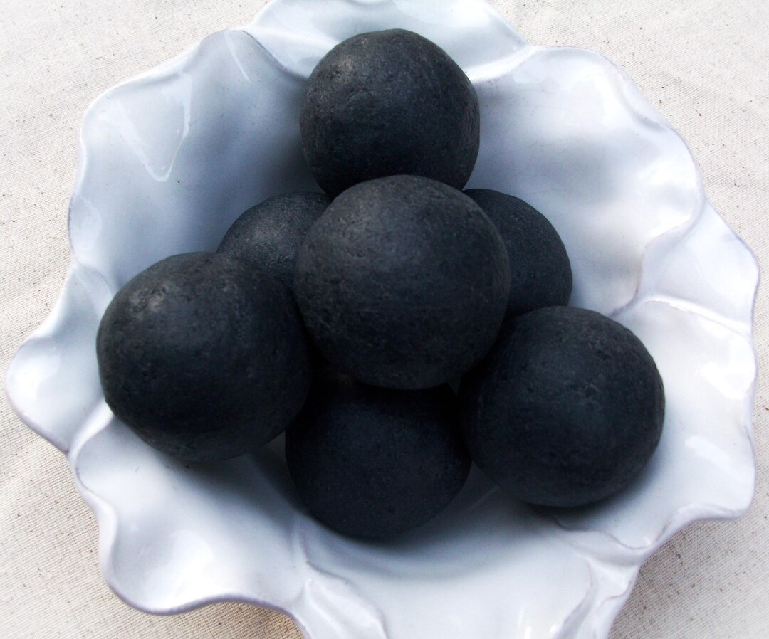 Activated Charcoal Soap Balls - Black Activated Charcoal Soap - 10 ...