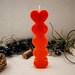 Stacked Hearts Candle - Etsy