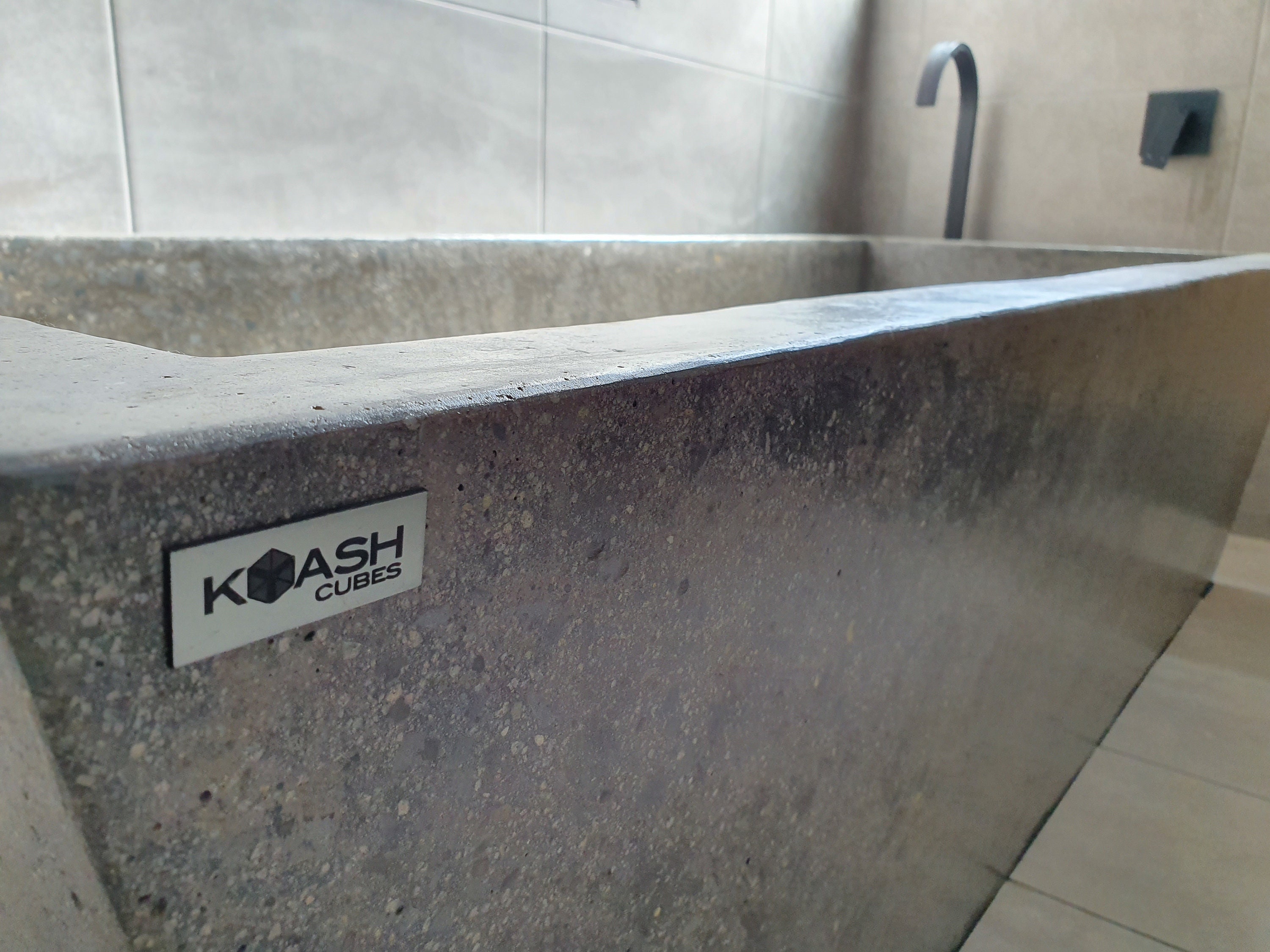 Concrete Bath, Polished Concrete Custom Freestanding Bath. Handmade 1 ...