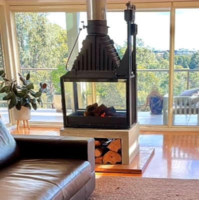 Small Bench Concrete Fire Hearth, Open Fire Stand, Plinth, Fireplace ...