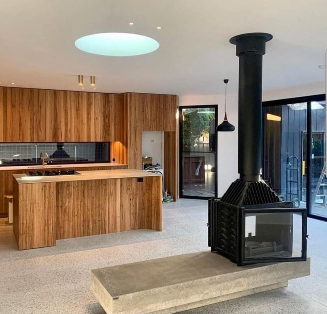 Concrete Fire Hearth 1.5m, Open Fire Stand, Fire Pit. Custom Hand Made ...