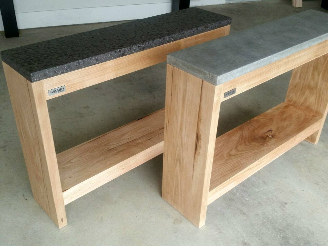 Concrete Bench Seat 1.2m Polished Concrete Entryway Furniture. Vic Ash ...