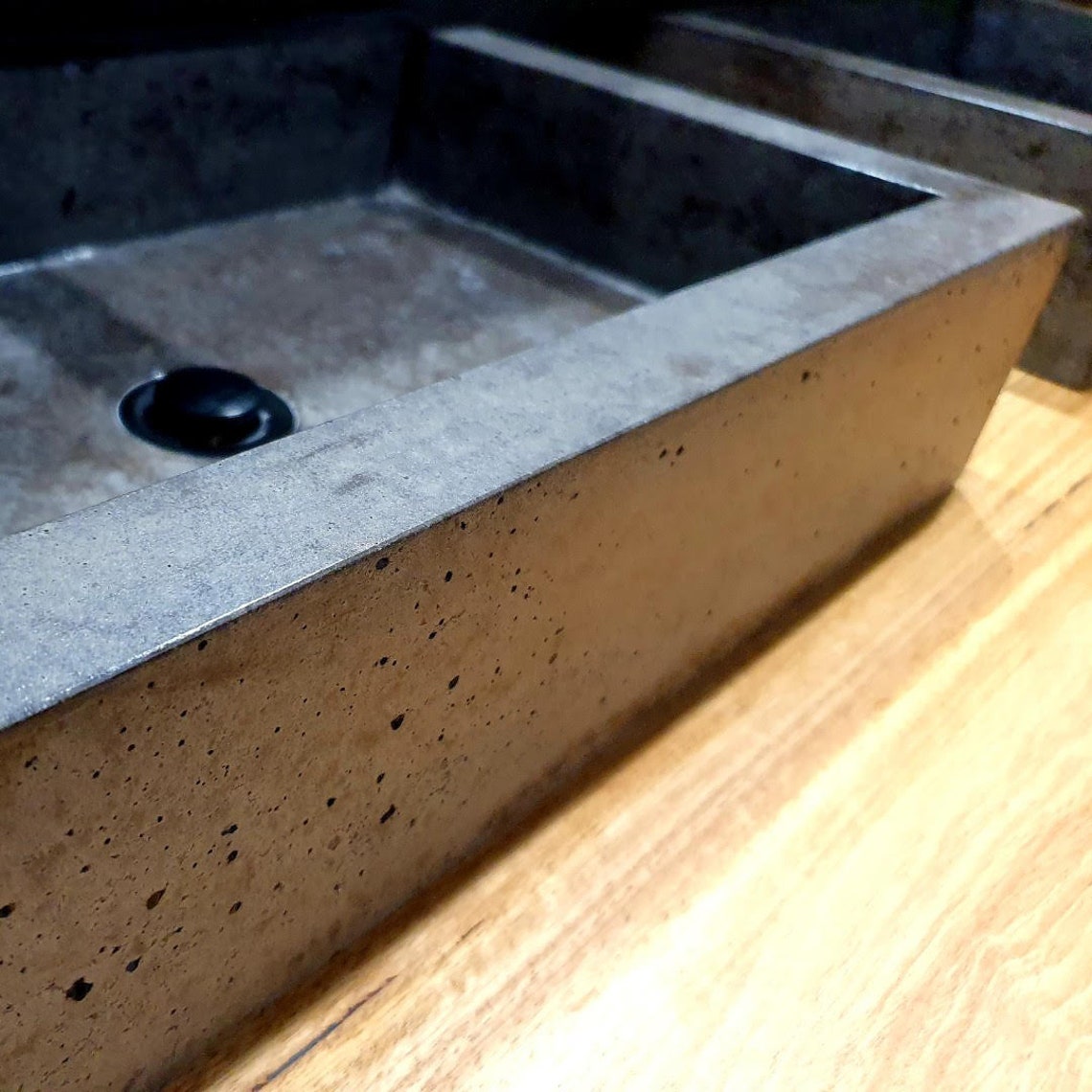 Concrete Vanity Basins, Rectangular Custom Handmade Real Concrete ...