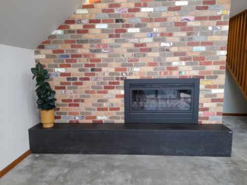 Large Concrete Plinth, Fire Hearth Bench, Open Fire Stand, Fireplace ...