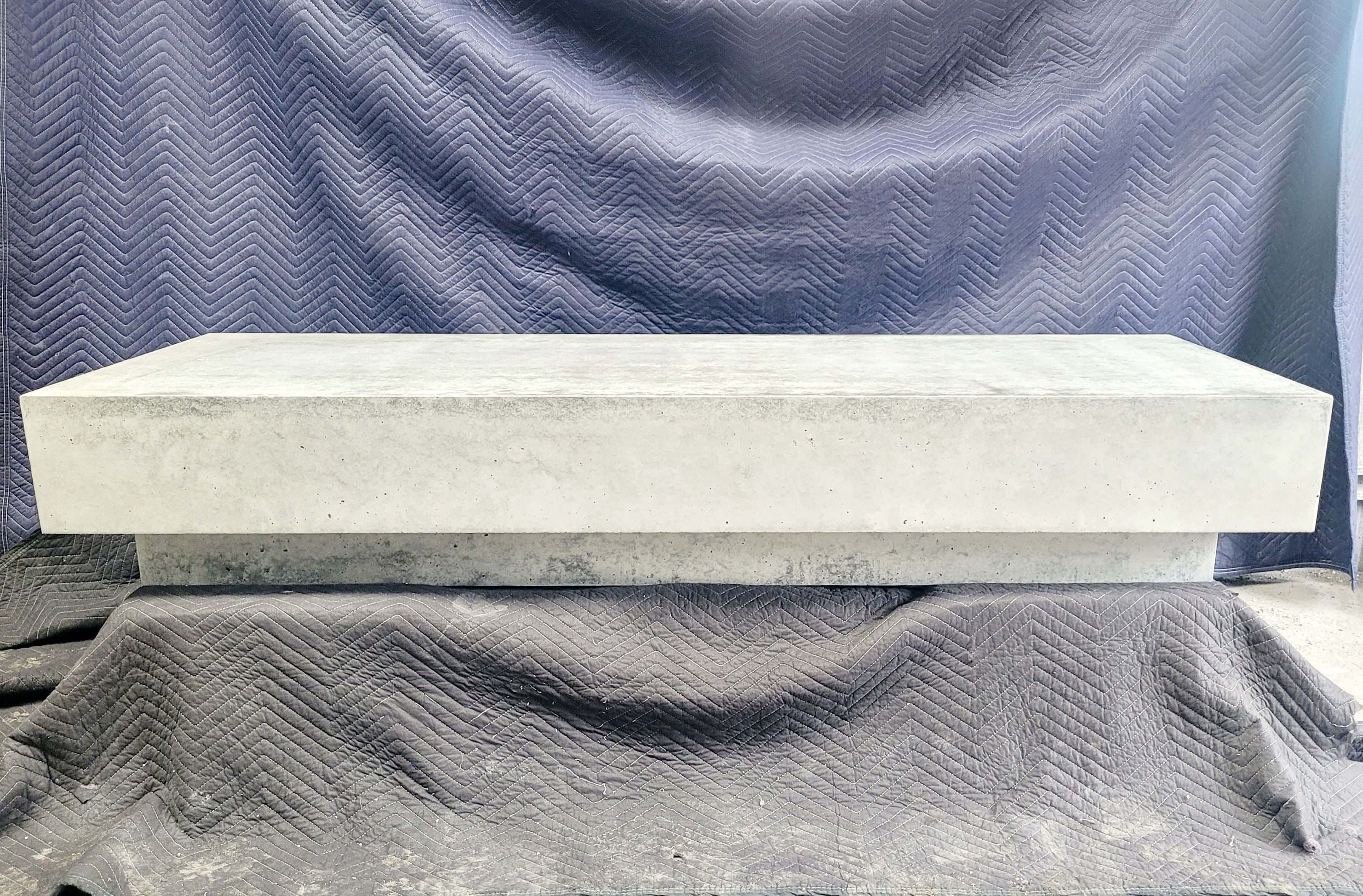 Concrete Fire Plinth, Open Fire Stand, Fire Hearth Bench. 2m Custom ...