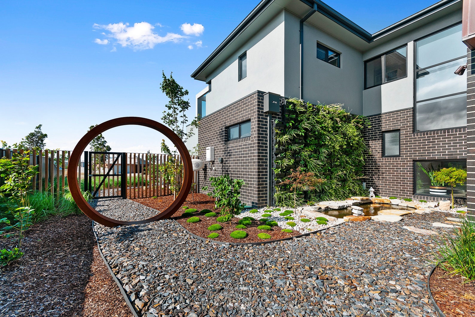 Corten Steel Moon Gate, Large Garden Sculpture, Landscape Art - Etsy UK