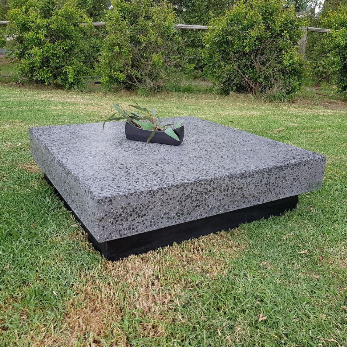 Concrete Coffee Table Exposed Aggregate 1 X 1m Modern Bespoke | Etsy