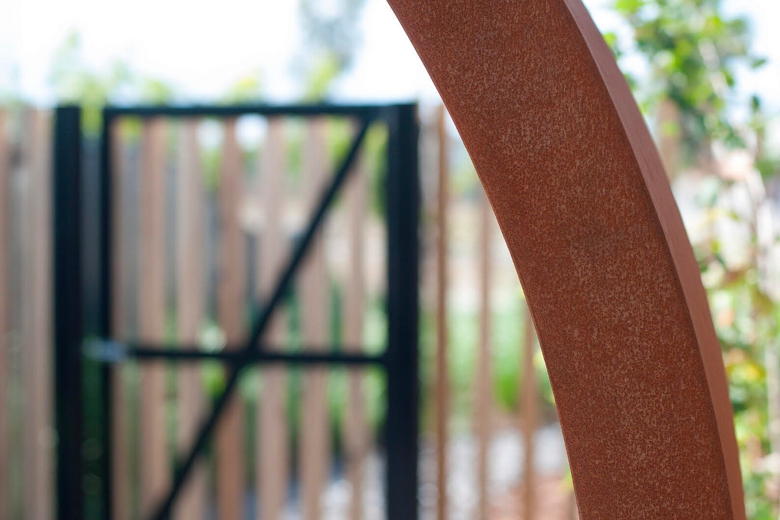Corten Steel Moon Gate, Large Garden Sculpture, Landscape Art - Etsy ...