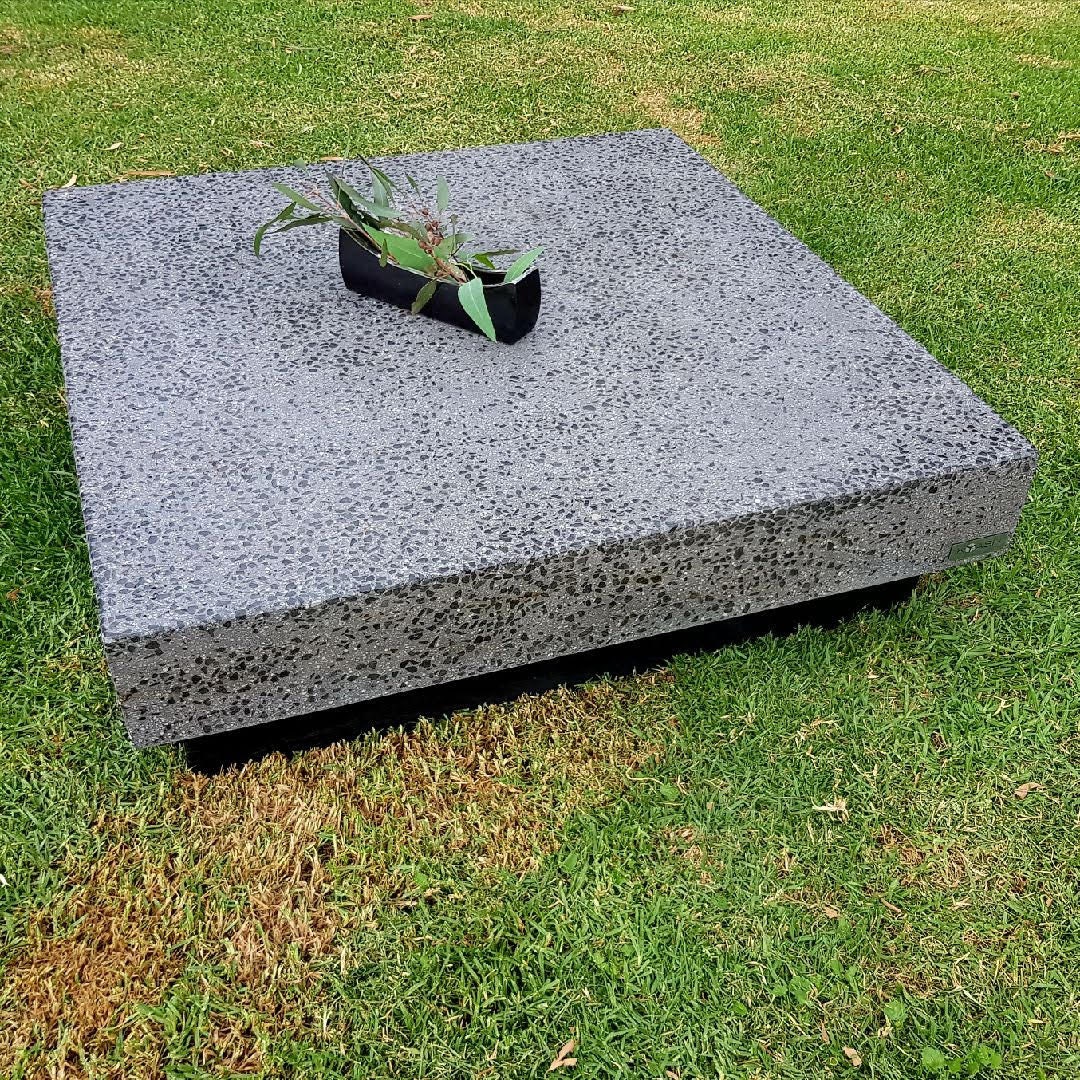 Concrete Coffee Table Exposed Aggregate 1 X 1m Modern, Bespoke Polished ...