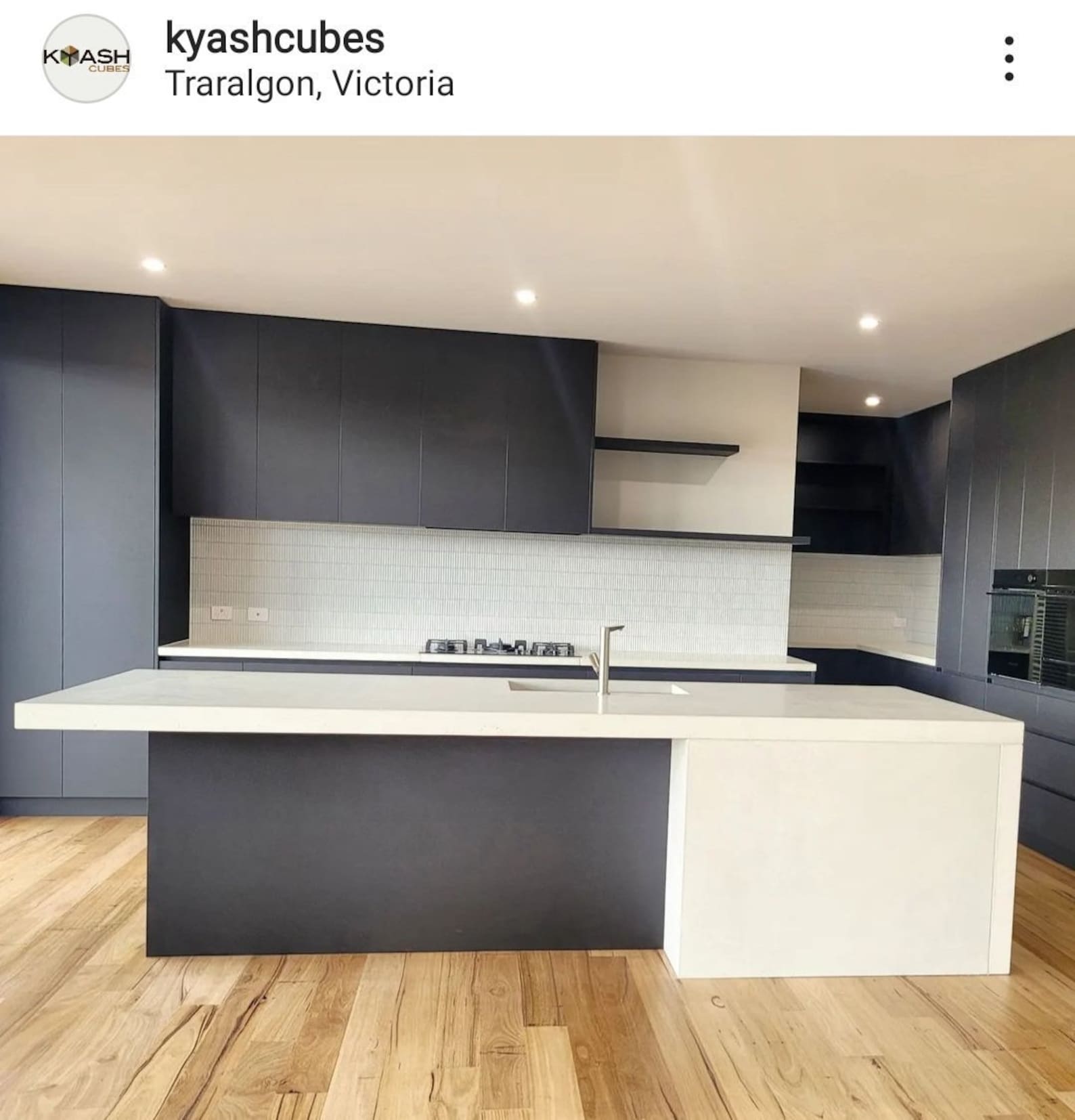 White Concrete Kitchen Island Benchtop, Handmade Real Concrete Servery ...