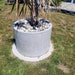 Large Round Concrete Planter 800mm Diameter White Concrete - Etsy