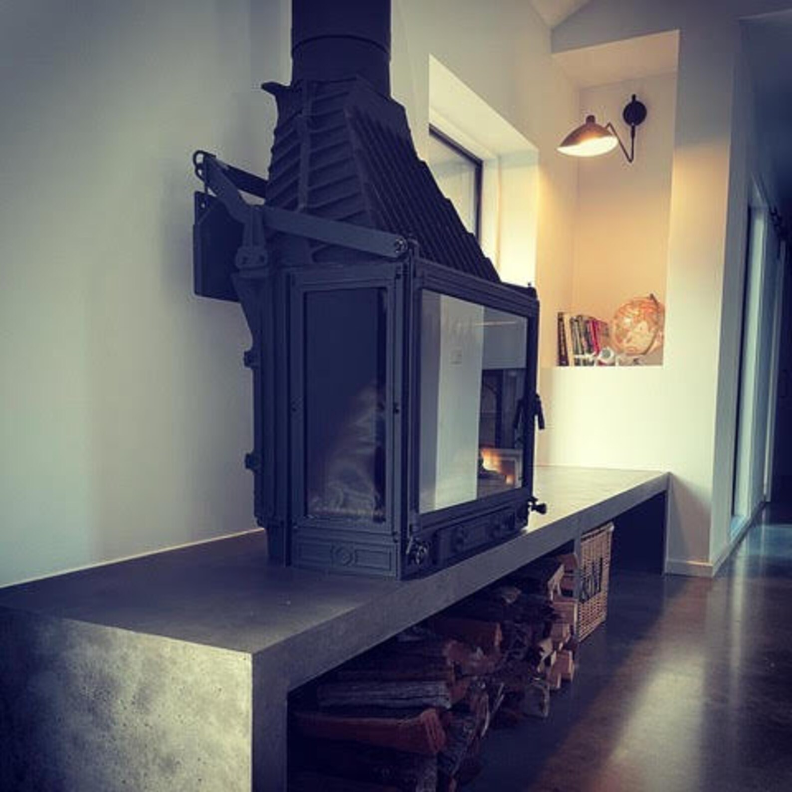 Concrete Fire Plinth Open Fire Stand Fire Hearth Bench. 2m - Etsy